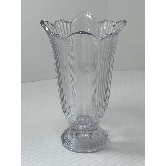 Accents | Tulip Shaped Footed Glass Vase | Poshmark